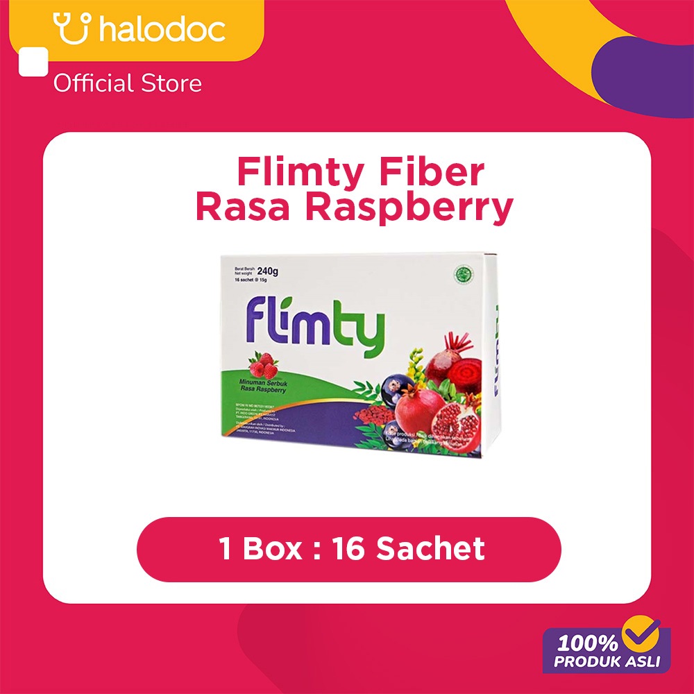 Jual Flimty Fiber Rasa Raspberry 16 Sachet | Shopee Indonesia