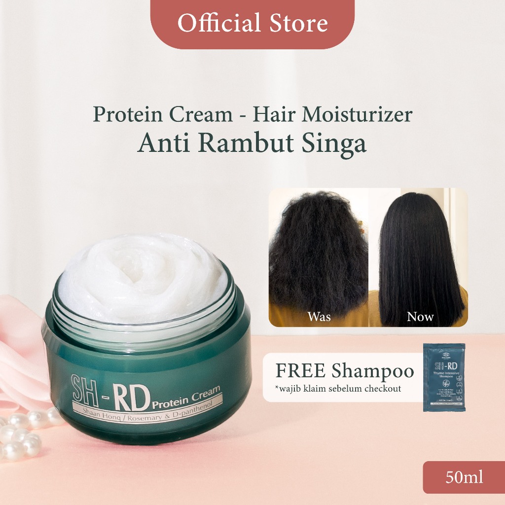 Jual SHRD Protein Cream [50ml & 80ml]| Moisturizer & Vitamin Rambut ...