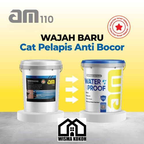 Jual AM MORTAR WATERPROOFING / CAT PELAPIS ANTI BOCOR AM 110 20KG ...