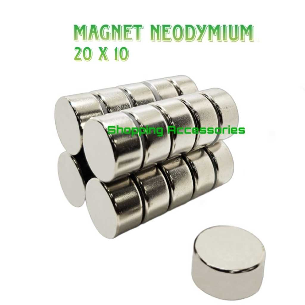 Jual Magnet Neodymium Ukuran 20x10mm Strong Magnet -1pcs | Shopee Indonesia