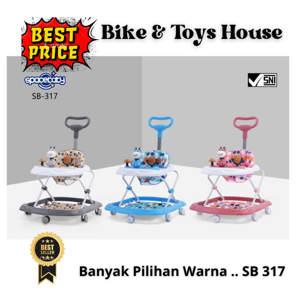 Jual KHUSUS LUAR KOTA - Baby Walker Space Baby Pacific SB-309/302/306/307/316/315/317 Original ...