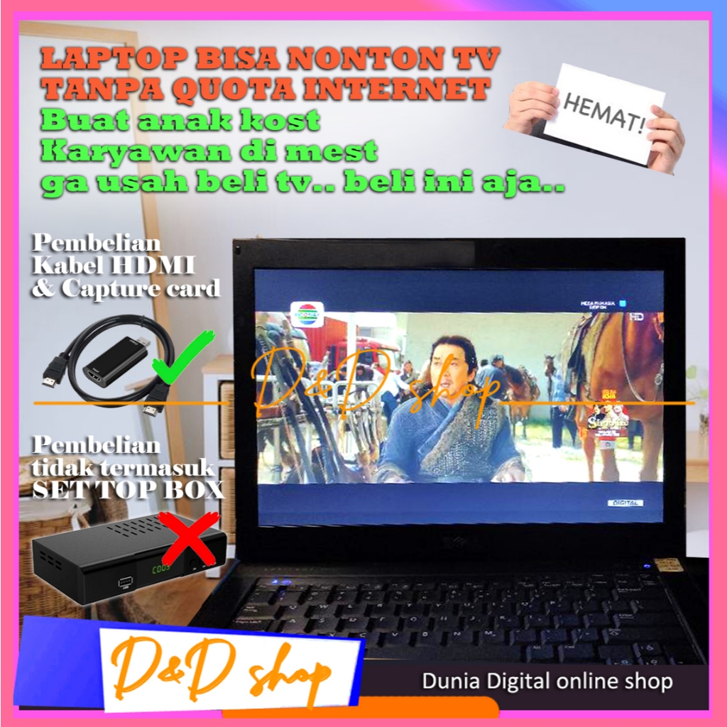 Jual Perangkat TV digital tanpa Quota Internet untuk laptop atau PC ...