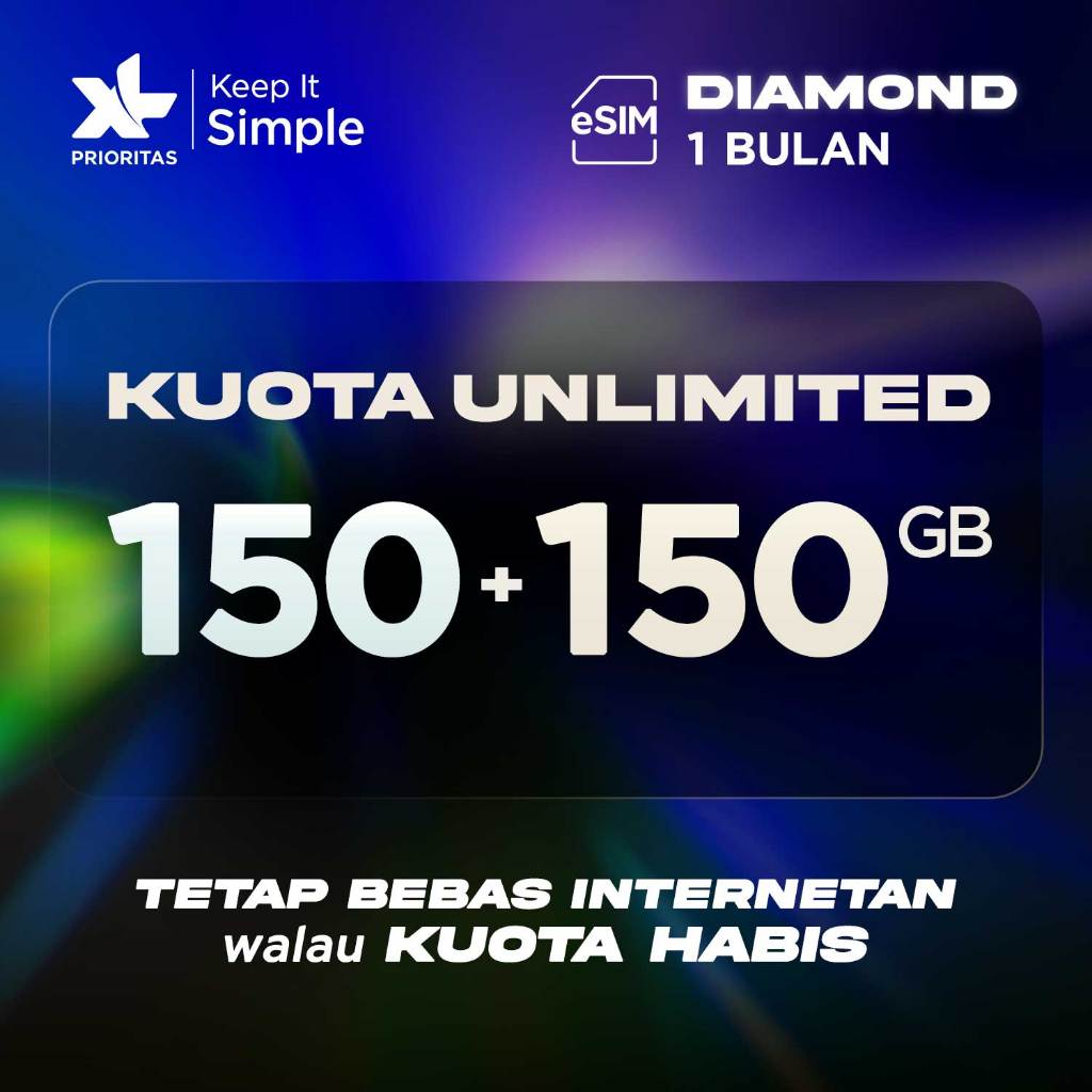 Jual BARU! eSIM XL PRIORITAS Diamond Unlimited FUP 175GB/bln | Shopee ...