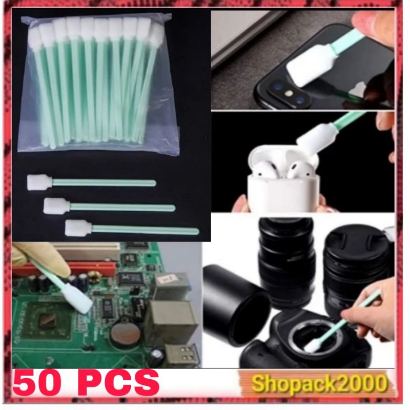 Jual Swab Pembersih Sponge Nozzle Inkjet Printer Cleaning Stick / Rod ...