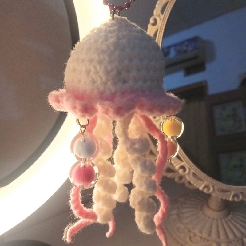 Jual {sunfskies} GANTUNGAN KUNCI UBUR-UBUR | KEYCHAIN JELLY FISH ...
