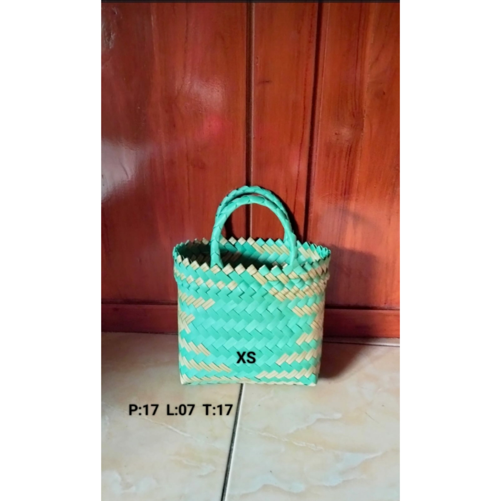Jual Tas Anyaman Plastik Lurik/ Tas Belanja/ Tas Anyaman/ Tas Berkat ...