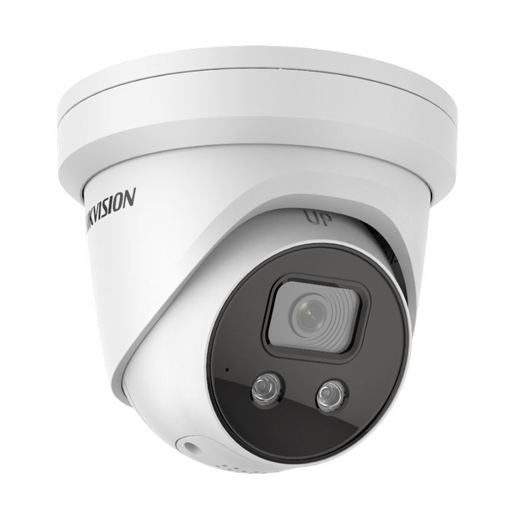 Jual Hikvision DS-2CD2346G2-ISU/SL 4MP AcuSense Strobe Light and Audible Warning Fixed Turret ...