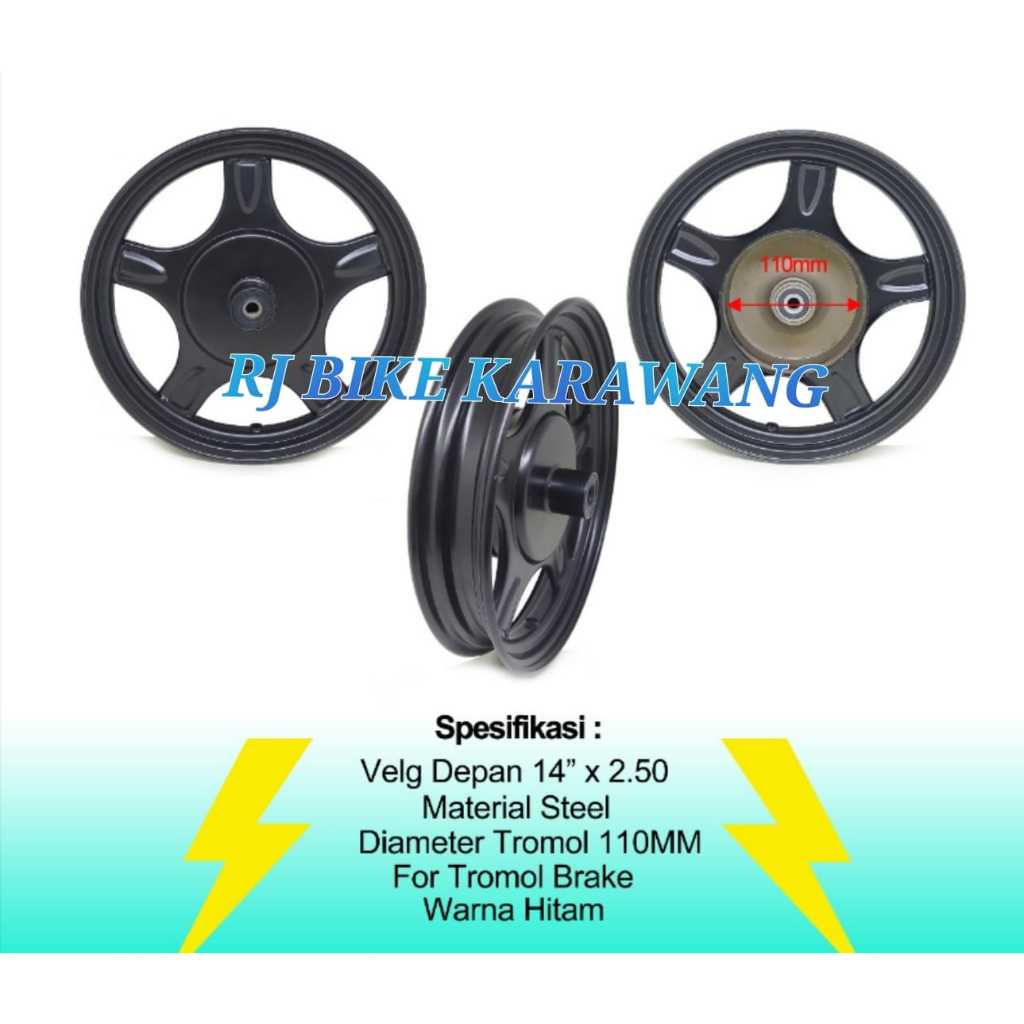Jual VELG SEPEDA LISTRIK 14 X 2.50/2.75 | Shopee Indonesia