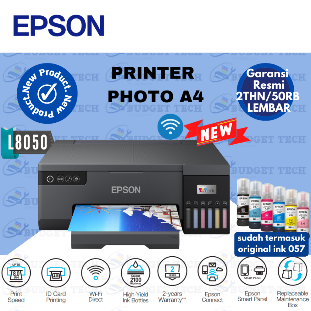 Jual Printer Epson Ecotank L8050 (Pengganti L805) Printer Photo A4 6 ... Jual Printer Epson Ecotank L8050 (Pengganti L805) Printer Photo A4 6 ...