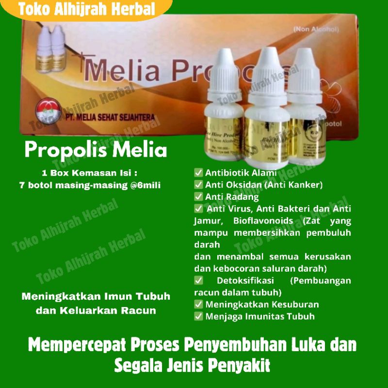 Jual Propolis Melia Sehat Sejahtera Mss 6 ml 1 box 7 botol Original ...