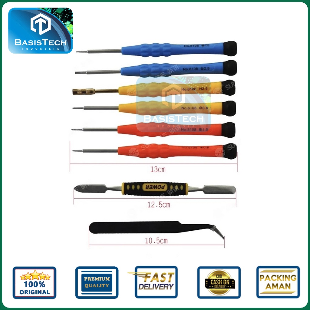 Jual OBENG SET + ALAT CONGKEL + PINSET SCREWDRIVER SUNSHINE SS-5111 ...