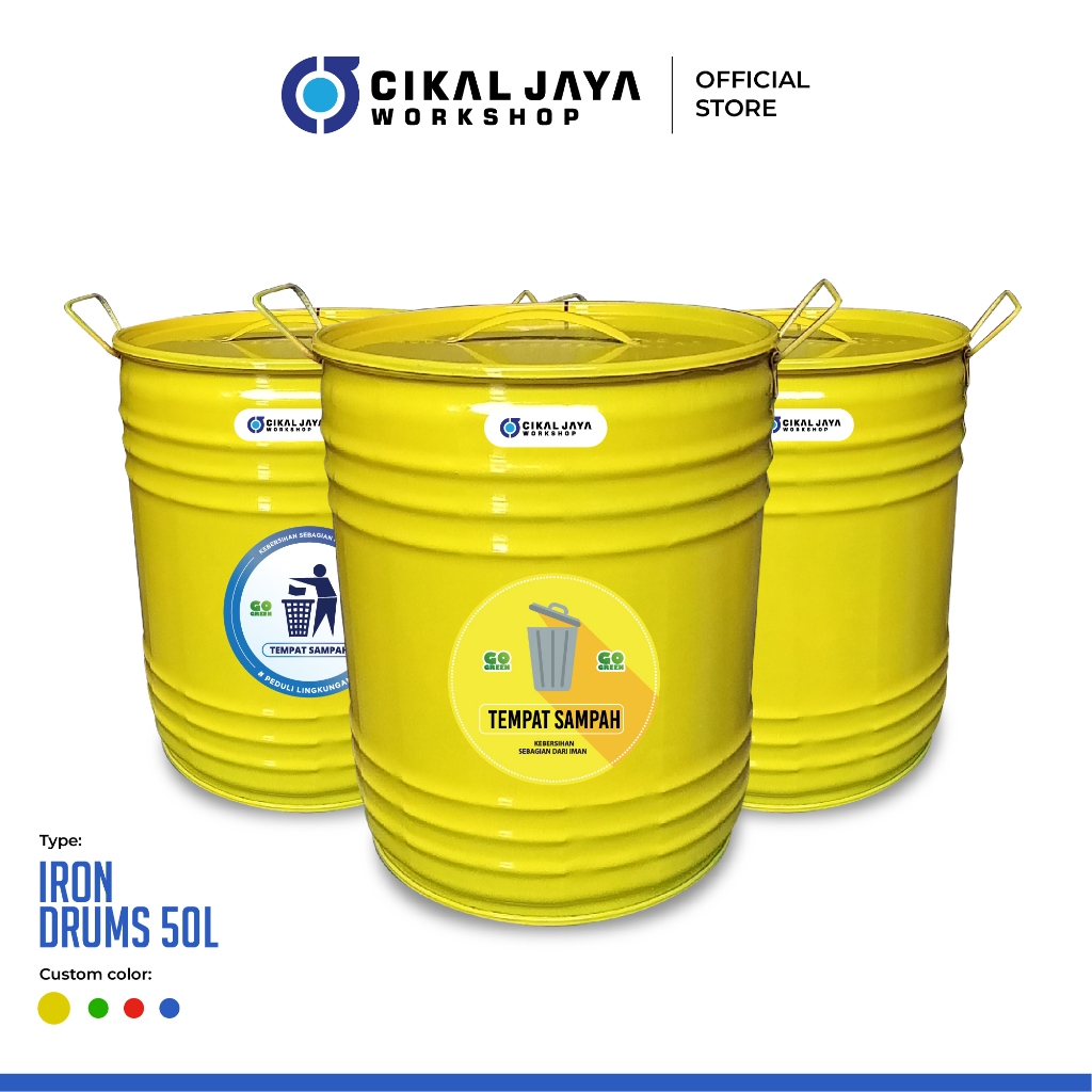 Jual Iron Trash Can 50 Liter / Tempat Sampah / Tempat Sampah Besi ...
