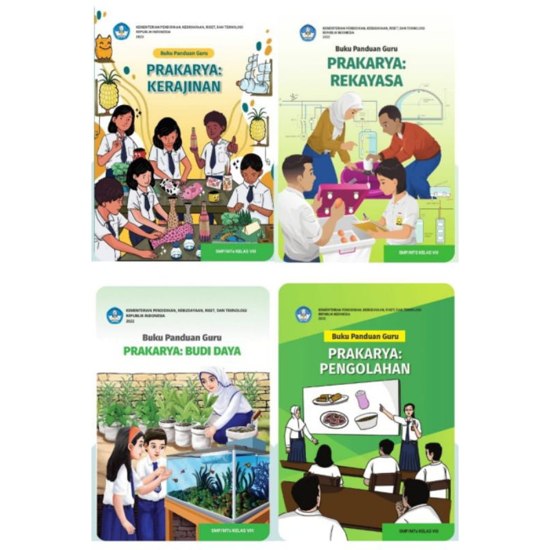 Jual Buku Panduan Guru Prakarya Budidaya/Pengolahan/Kerajinan/Rekayasa SMP Kelas 8 | Shopee ...