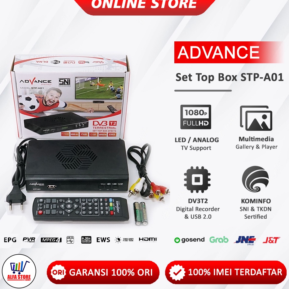 Jual Harga Murah Advance stb advance Set Top Box TV Digital Receiver ...