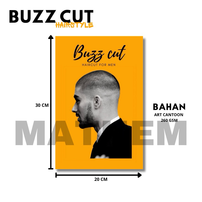 Jual Poster Pangkas Rambut / Poster Model Rambut Pria / Poster ...
