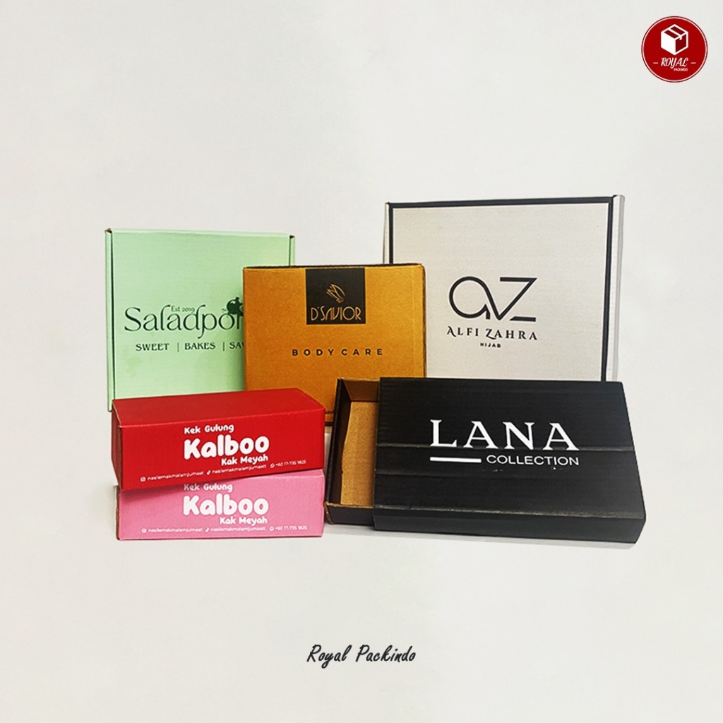 Jual BOX CUSTOM (UKURAN, SABLON, WARNA, DAN MODEL BOX) | Shopee Indonesia