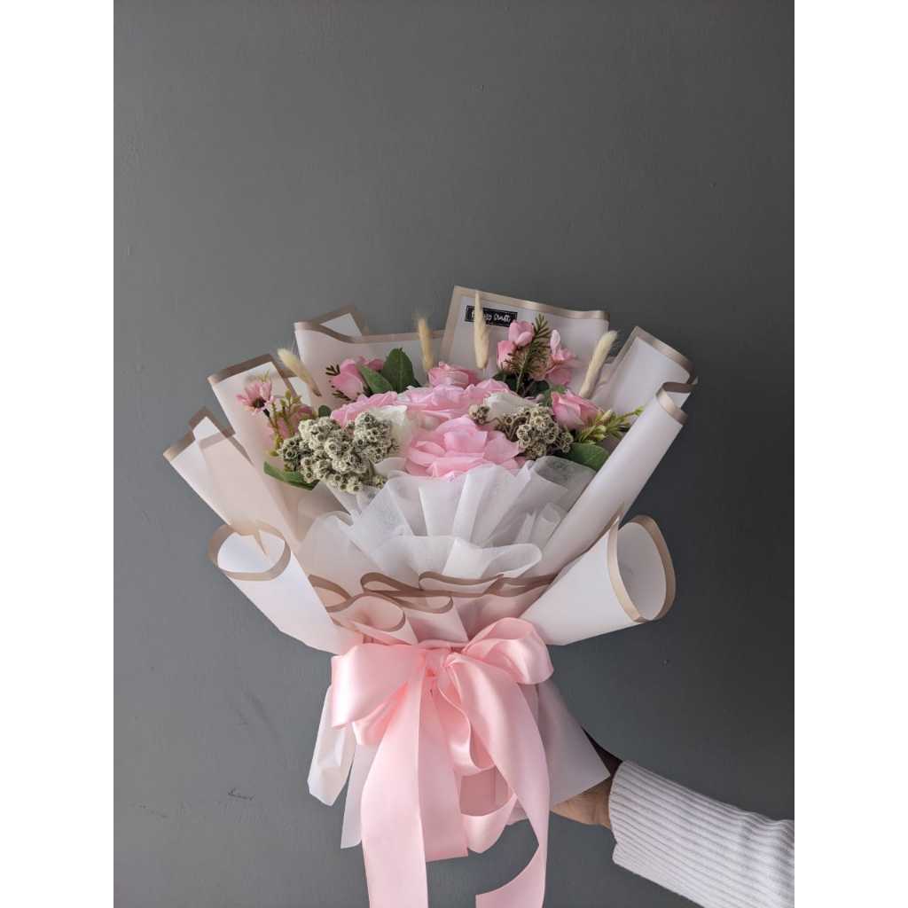 Jual BUCKET BUNGA ARTIFICIAL EDELWEISS UKURAN BESAR | Shopee Indonesia