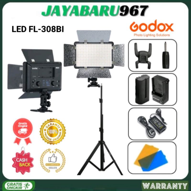 Jual LAMPU FLASH LED GODOX FL308Bi FL-308 BI Color,FL 308Bi,FL 308Bi ...