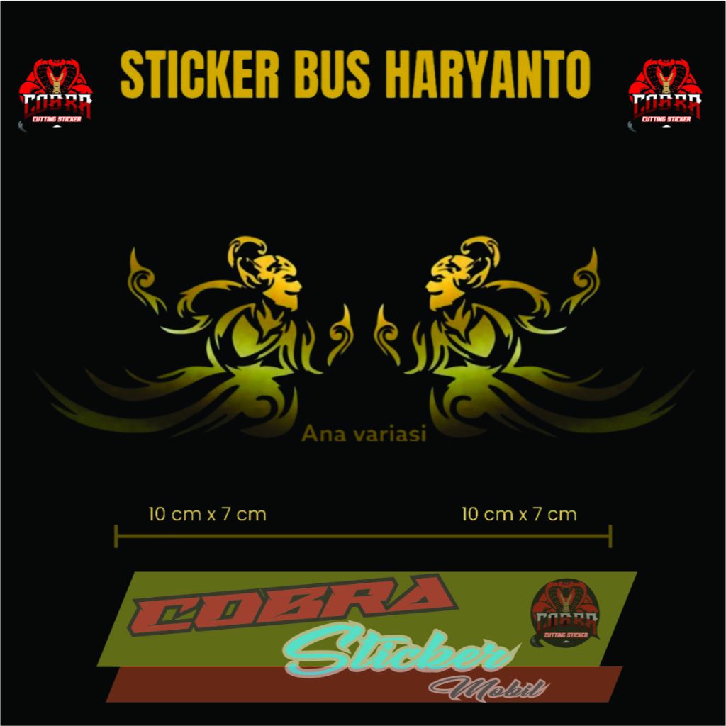 Jual NEW STIKER BUS HARYANTO STIKER CUTTING BUS HARYANTO STIKER WAYANG ...