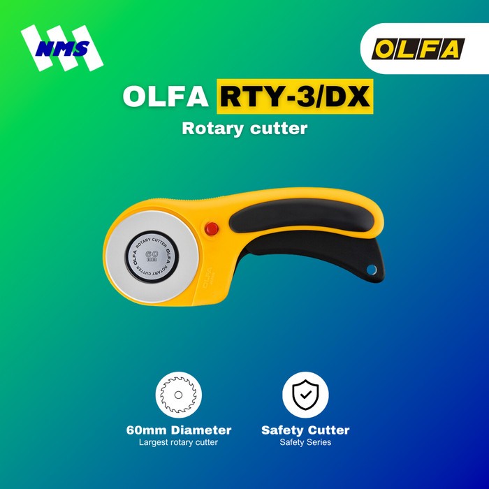 Jual Alat Gunting Kain OLFA RTY-3/DX Rotary Cutter Pisau Kater Bulat Pemotong Perca | Shopee ...