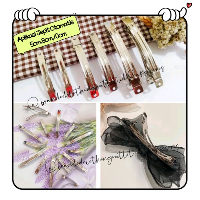 Jual APLIKASI JEPIT OTOMATIS 5CM 8CM 10CM / JEPIT RAMBUT BESI SILVER / JEPITAN RAMBUT OTOMATIS ...