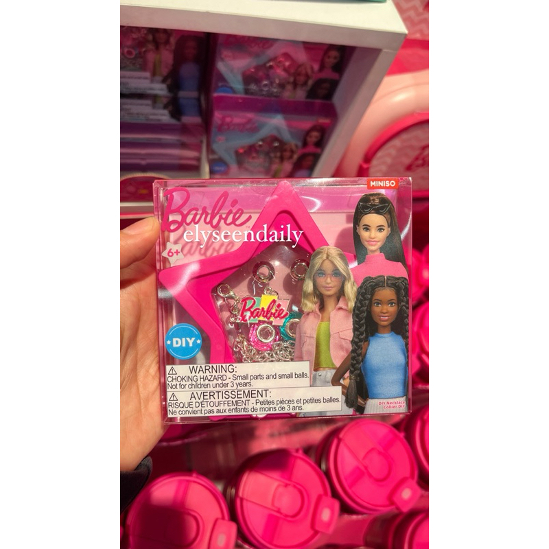 Jual MINISO X BARBIE Barbie DIY necklace collectible charm kalung ...