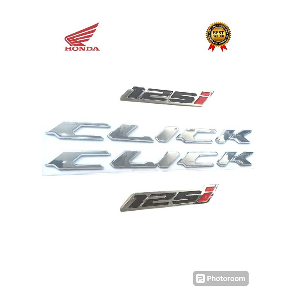 Jual EMBLEM CLICK 125i TIMBUL SILVER CROOM / LOGO STICKER TIMBUL CLICK ...