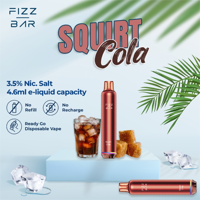 Jual FIZZ BAR Disposable Pods 2000 Puff - Squirt Cola Disposable Vape ...