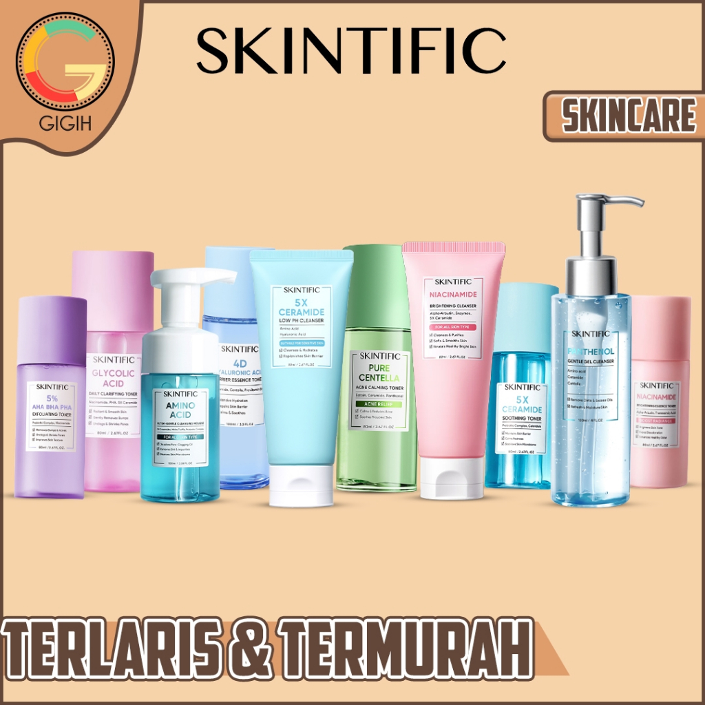 Jual SKINTIFIC CLEANSER SERIES ( GENTLE CLEANSING / CLEANSER FACE WASH ...