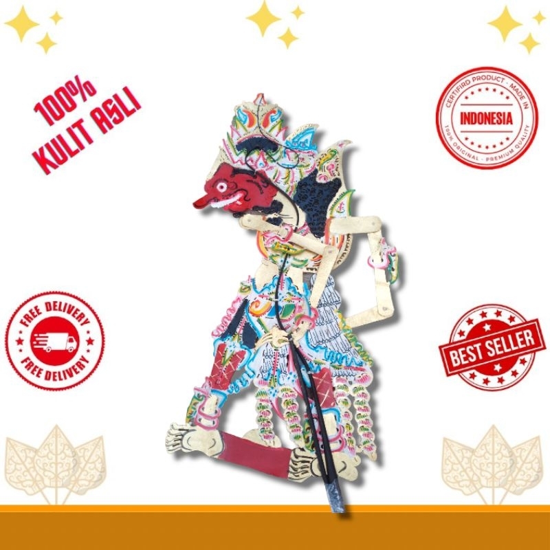 Jual WAYANG Kulit Rahwana/Dasamuka/Dosomuko Kulit Sapi Ukuran Standar ...