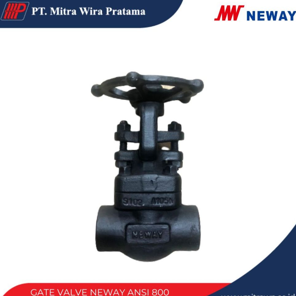 Jual GATE VALVE ANSI 800 SOCKET X SCREW SIZE 3/4" MERK NEWAY | Shopee ...