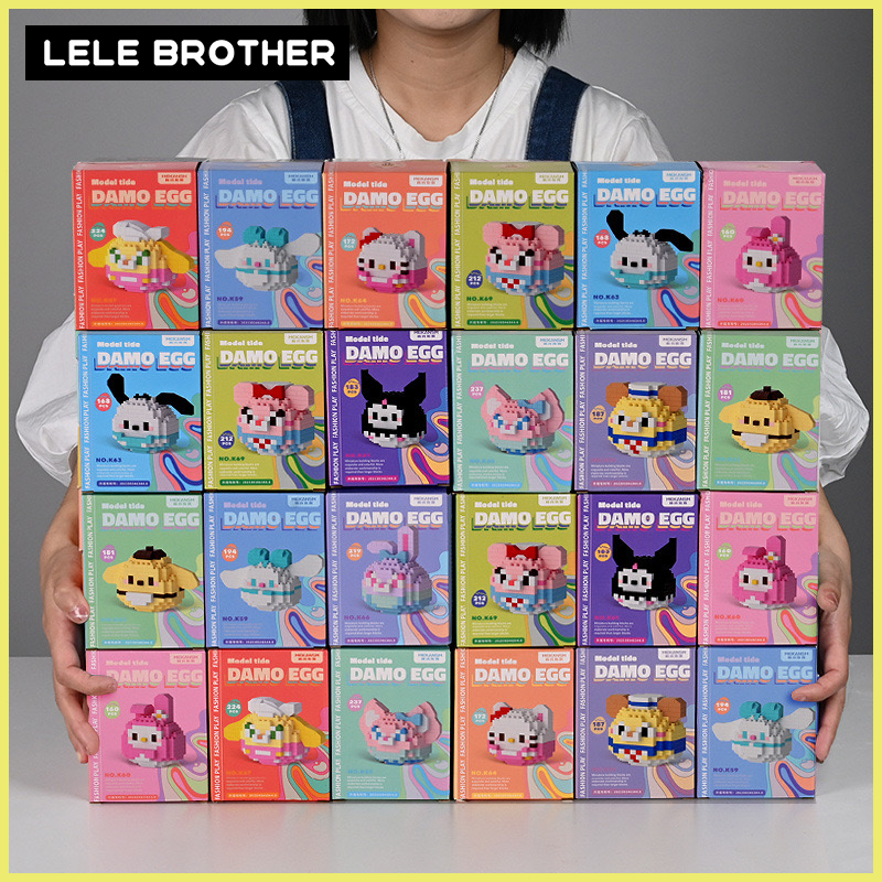 Jual LELE Mainan Bricks Nano Block DIY karakter kartun Mini Puzzle Blok ...