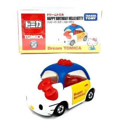 Jual Tomica Dream happy Brithday Hello Kitty Takara Tomy Diecast mobil hello kitty | Shopee ...