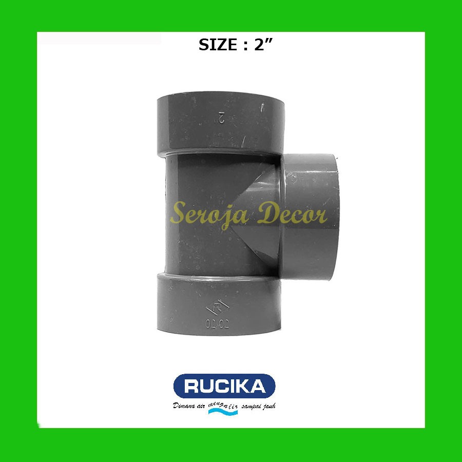 Jual Rucika Tee / T Fitting PVC D 2 " Inch | Shopee Indonesia