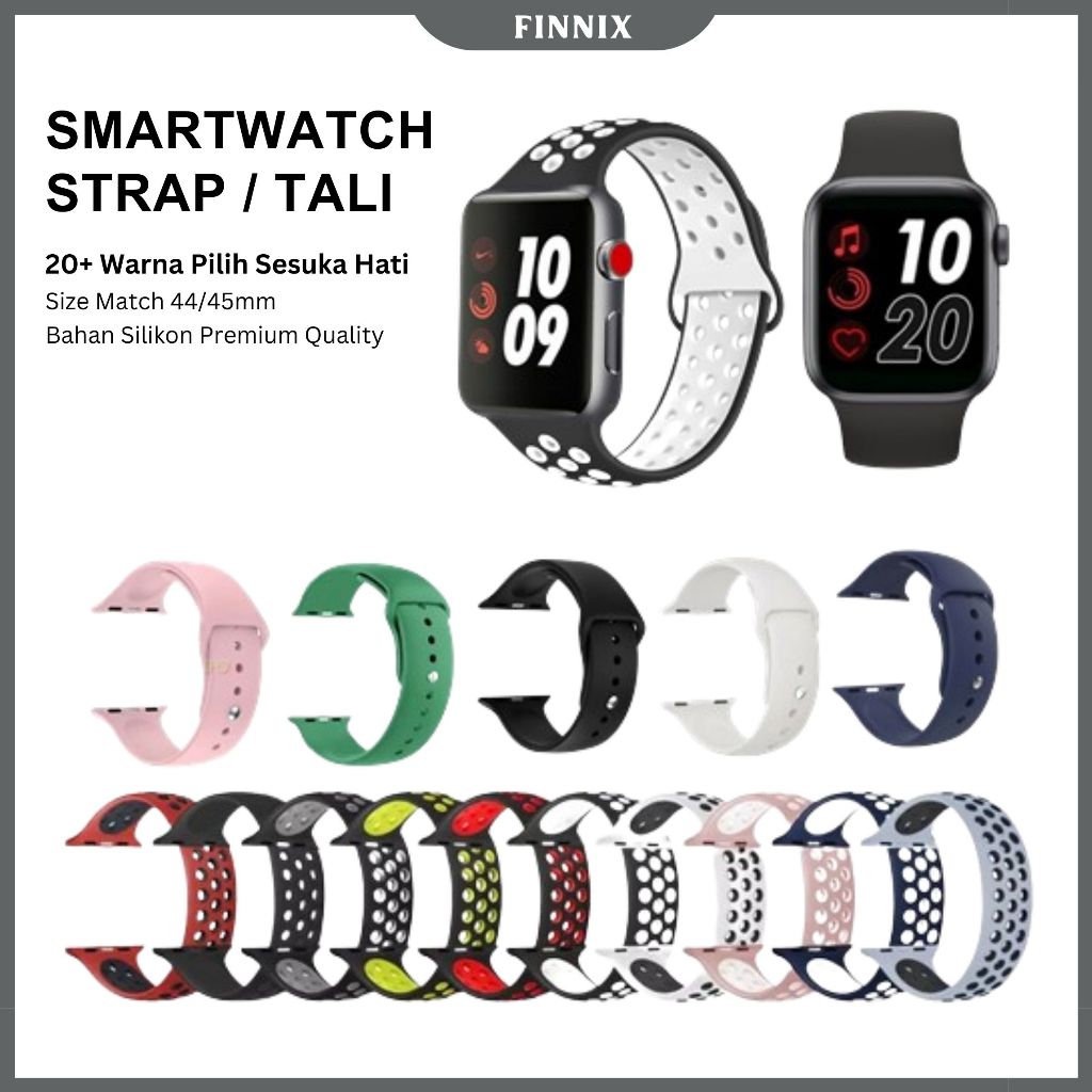 Jual Strap Smartwatch 42/44/45mm | Tali Smartwatch T55 T500 T500+ T500+PRO DLL (Semua Type ...