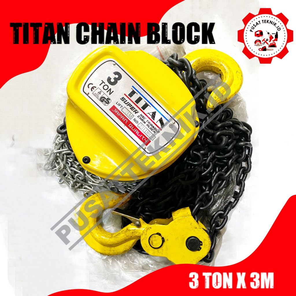 Jual KATROL TITAN 3TON X 3METER SEGITIGA TITAN 3T X 3M CHAIN BLOCK BLOK ...