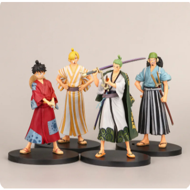 Jual ACTION FIGURE ONE PIECE SET 4 PCS LUFFY ZORO SANJI USOP ANIME ...