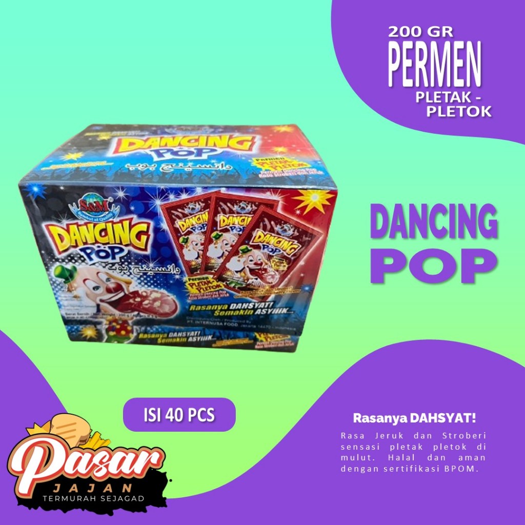 Jual Permen Dancing Pop Permen Pletak Pletok di Lidah Isi 40 Pcs ...