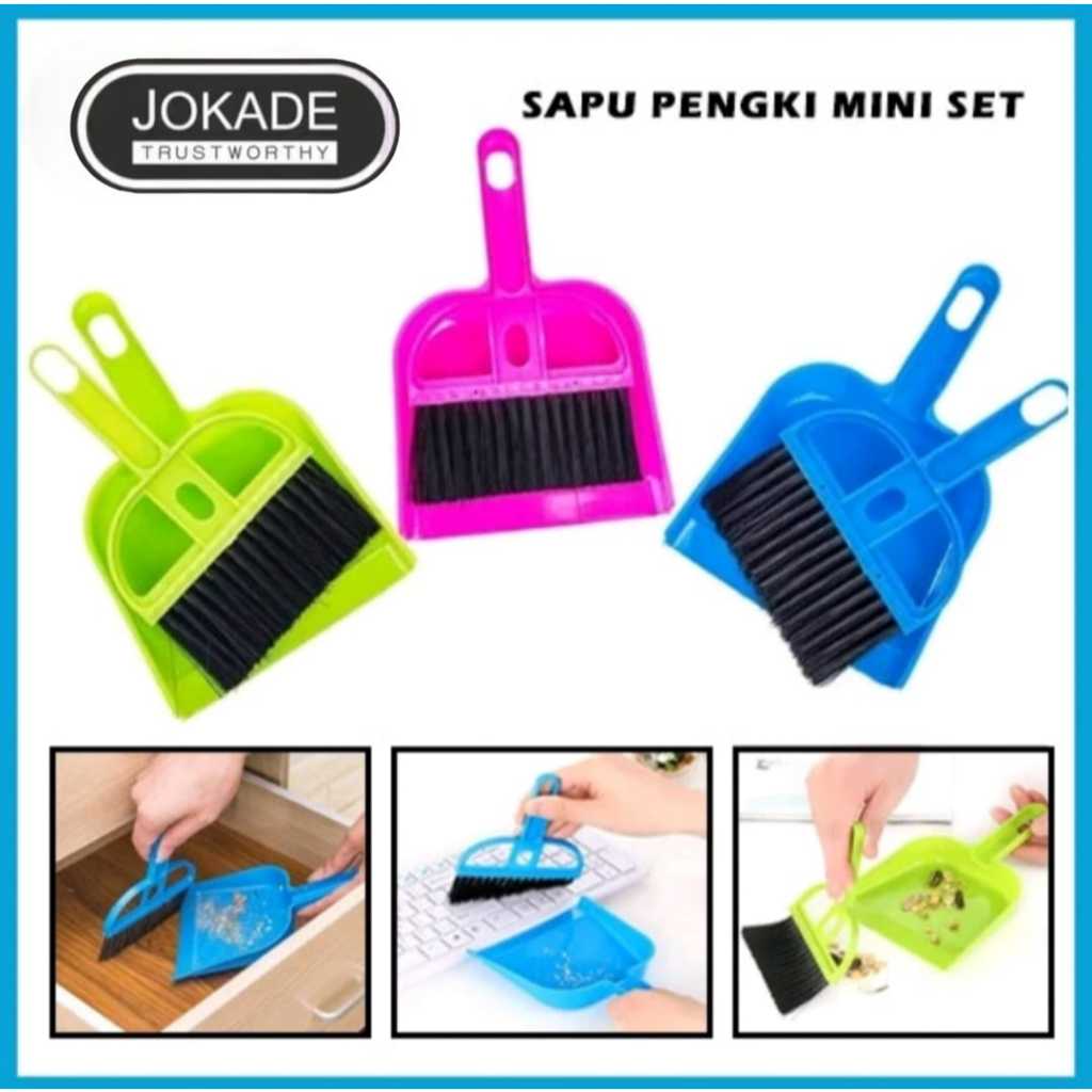 Jual Mini Dustpan Set Paket sapu pengki mini set sapu serokan kecil ...