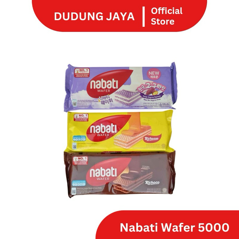 Jual RICHEESE NABATI WAFER NABATI WAFER KEJU DAN COKLAT 5000AN | Shopee Indonesia