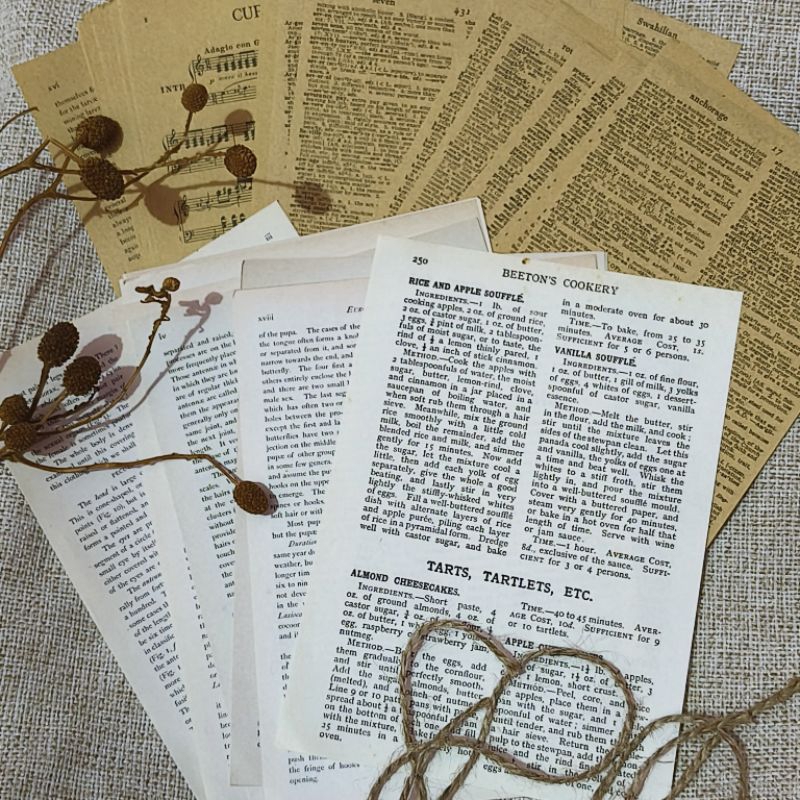 Jual Kertas Paper Vintage Jadul Kuno Novel Bekas Coklat Brokenwhite ...