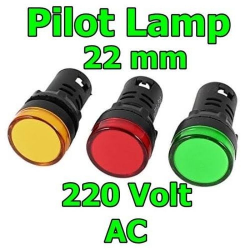 Jual LAMPU PILOT 22mm 220VAC PILOT LAMP 22MM 220VAC | Shopee Indonesia