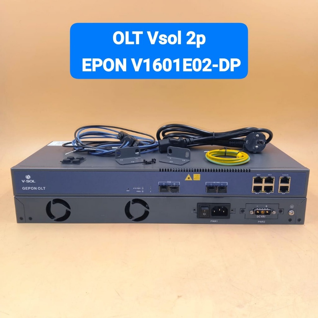 Jual OLT VSOL EPON 2 Port V1601E02 DP + 2 PCS SFP | Shopee Indonesia