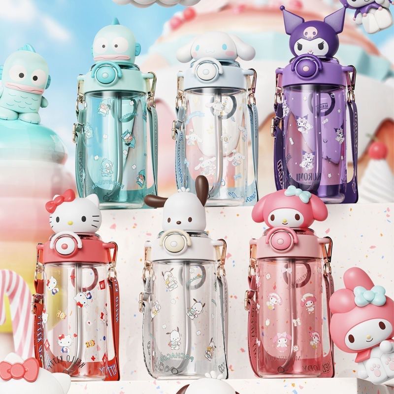 Jual BOTOL MINUM SEDOTAN ANAK BAHAN TRITAN BPA FREE KARAKTER MELODY KUROMI CINNAMOROLL 650ML ...