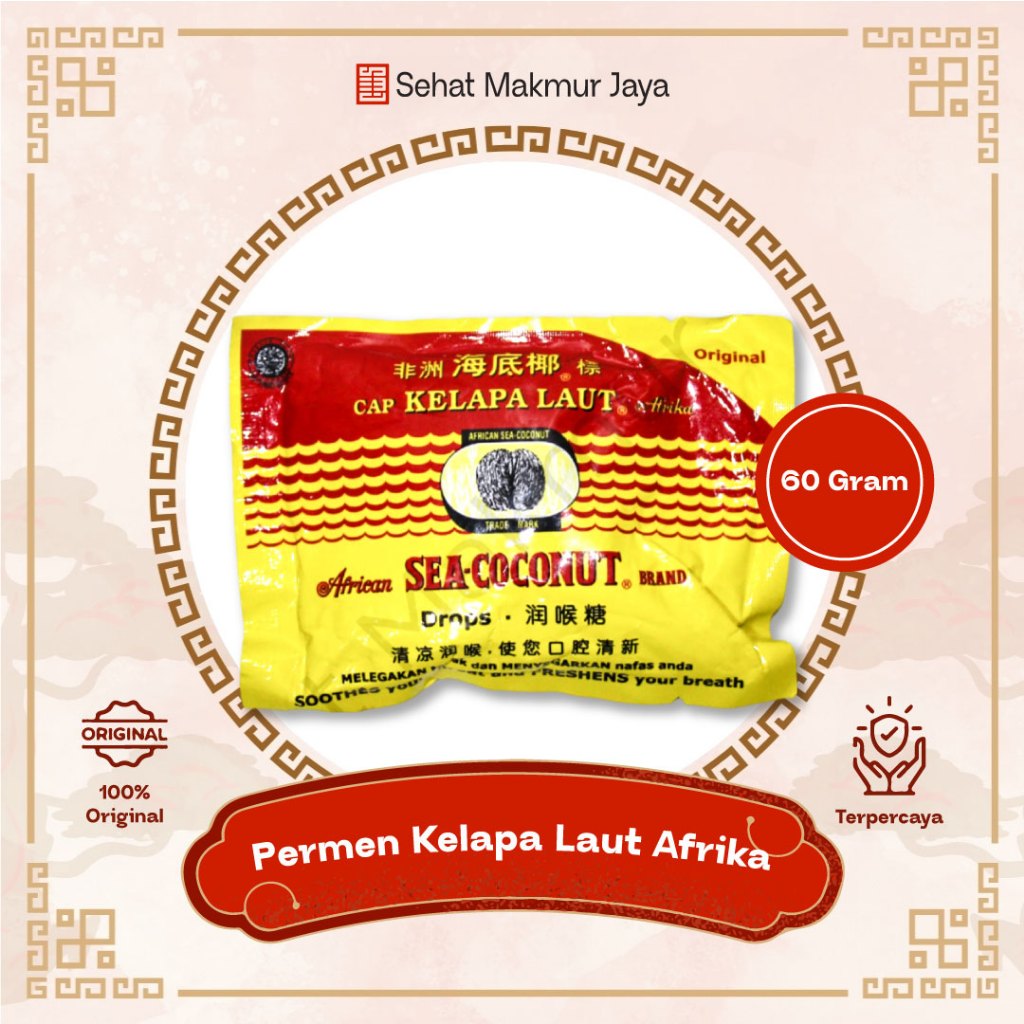 Jual Permen Mint Cap Kelapa Laut Afrika Isi 15 Gram - Permen Batuk ...
