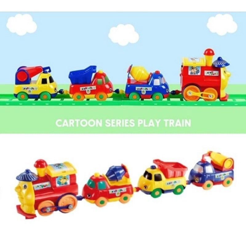 Jual Mainan kereta api play train cartoon series - mainan kereta api anak edukasi murah | Shopee ...