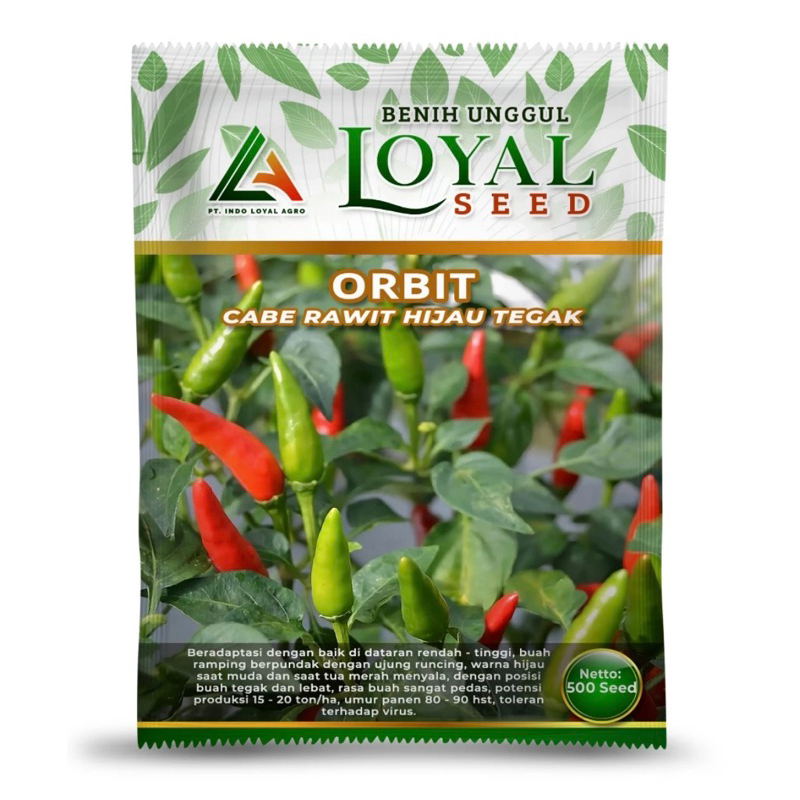 Jual Benih Cabe Rawit ORBIT Isi 500 Butir - Cabai Rawit Hijau Benih Cap ...