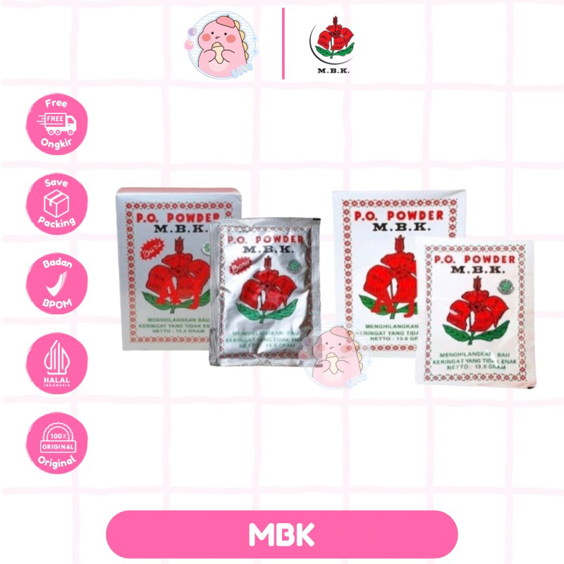 Jual MBK Powder Putih & Silver 1 Box | 1 Box Isi 12 Pcs | Menghilangkan ...