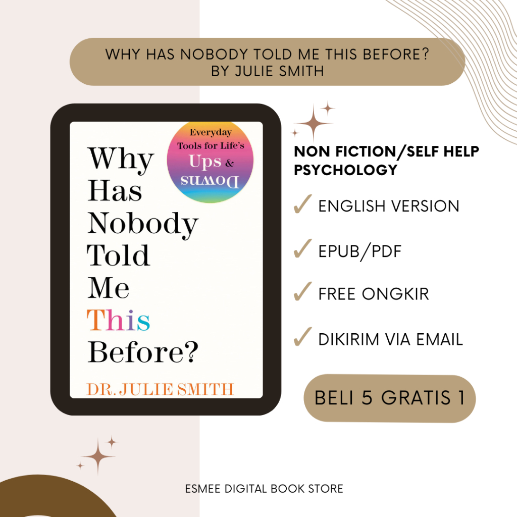 Jual Why Has Nobody Told Me Before [English] | Shopee Indonesia