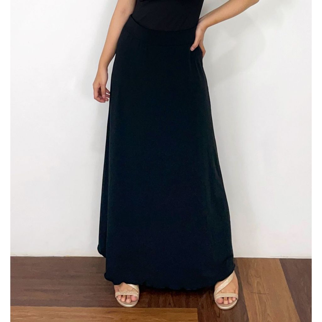 Jual BOBOX Maxi Skrit Rok Panjang Wanita Rok Basic Polos Korean Style ...